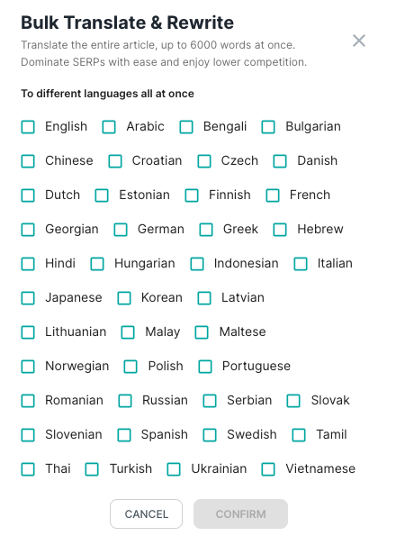 AI-powered Multilingual Bulk Translate, Rewriter & Localizer - 30 ... AI-powered Multilingual Bulk Translate, Rewriter & Localizer - 30 ...